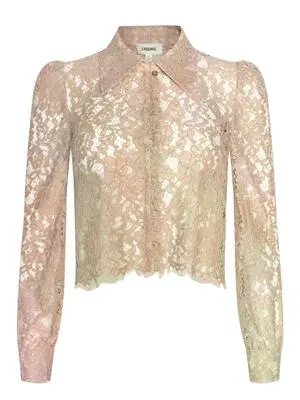 L'Agence Anita Lace Blouse - Neutrals