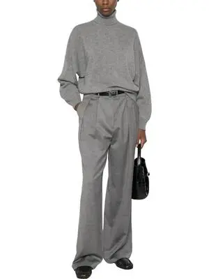 Brunello Cucinelli Fine Knit Roll Neck Sweater - Grey