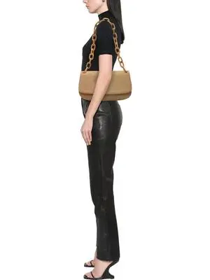 Prada Canvas Resin Chain Shoulder Bag - Brown