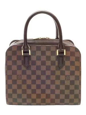 LOUIS VUITTON Damier Ebene Triana Handbag - Brown