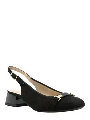 ARA Graz Buckle-detail Slingback Pumps - Black