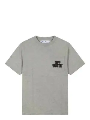 Off-White Logo-print Pocket T-shirt - Grey