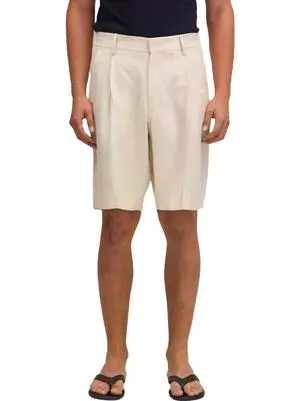 Nn07 Kay Panama Weave Relaxed Fit Shorts - Neutrals