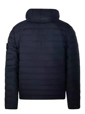 Stone Island Quilted Hooded Jacket - Blue