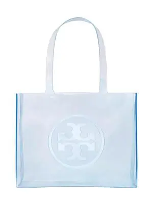 Tory Burch Tory Burch Ella Logo-Embossed Tote Bag Blue