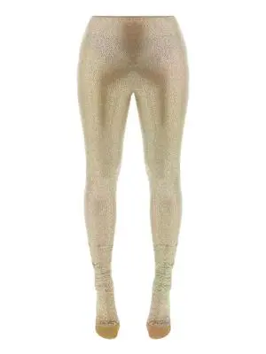 Giuseppe Di Morabito Crystal-embellished Leggings - Neutrals