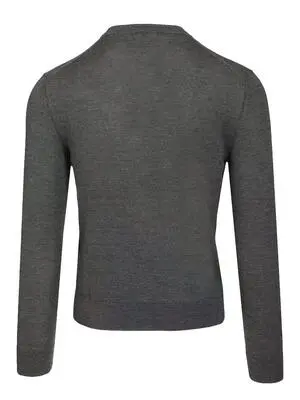 Etro Fuji Embroidered Logo Sweater - Grey