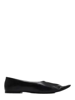 Khaite Marlene Foldable Ballerina Flats - Black