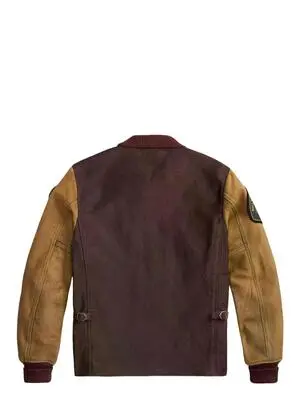 Ralph Lauren Patch Bomber Jacket - Brown
