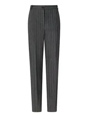 Pinko Tailored Pinstripe Trousers - Grey