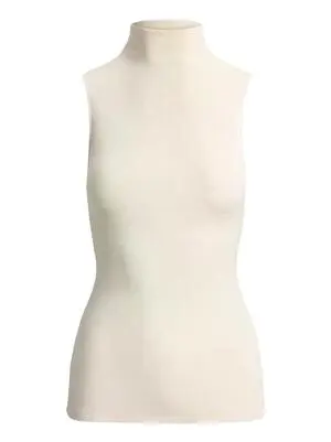Ralph Lauren Naomie Ribbed-knit Vest - Neutrals