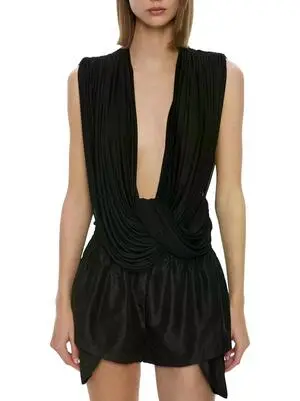 Christopher Esber Drape Ripple Sleeveless Top - Black