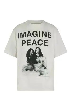 SAINT MXXXXXX Graphic-print T-shirt - Neutrals