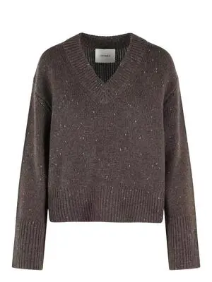 LISA YANG Ribbed V-neck Sweater - Brown