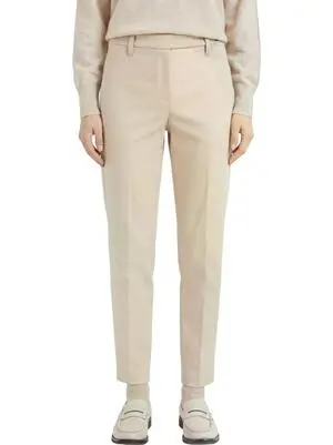 Brunello Cucinelli Tailored Slim-fit Trousers - Neutrals