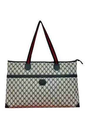 Gucci Gg Plus Sherry Line Tote Bag - Neutrals