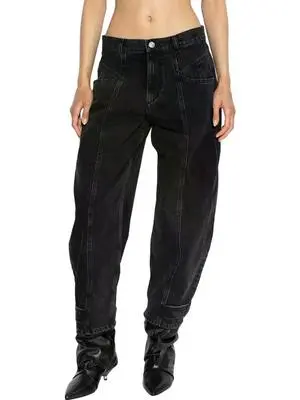 Isabel Marant Étoile Leja Panelled Jeans - Black