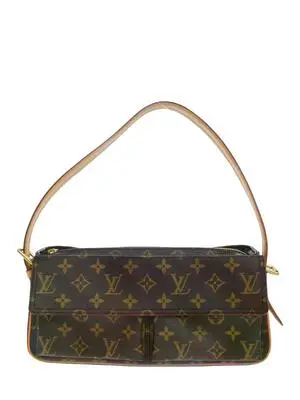 LOUIS VUITTON 1990-2000s Monogram Viva Cite Shoulder Bag - Brown