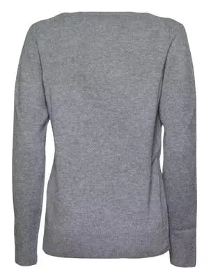 MC2 SAINT BARTH V-neck Knitted Sweater - Grey