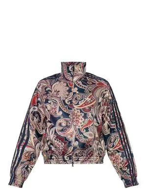 Adidas Paisley Print Stand Collar Track Jacket - Blue