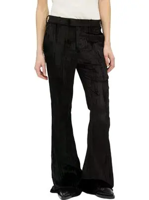 ANN DEMEULEMEESTER Bootcut Trousers - Black