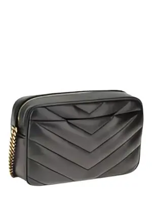 Saint Laurent Medium Loulou Quilted Leather Shoulder Bag - Black