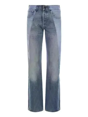 LUTZ HUELLE Lutz Huelle Asymmetric Hem Regular Fit Jeans