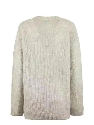 FORTE_FORTE V-neck Sweatshirt - Neutrals