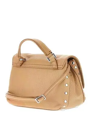 ZANELLATO Postina Studded Leather Tote Bag - Neutrals