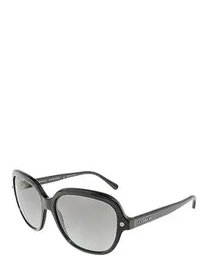COACH Round Frame Sunglasses - Black