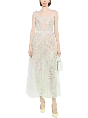 MONTSAND Lace Midi Dress - Green