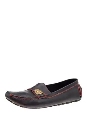 LOUIS VUITTON S Lock Loafers - Black