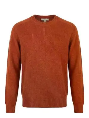 Malo Malo Crew Neck Cashmere Sweater Orange