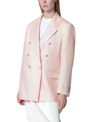 Tagliatore Double-breasted Peak-lapel Blazer - Pink