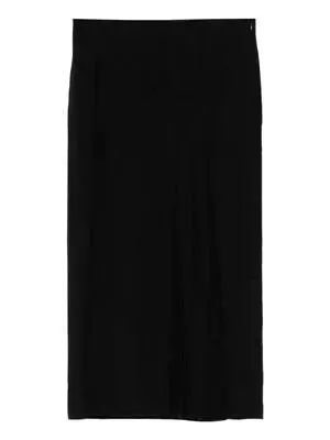 Yohji Yamamoto Gabardine Maxi Skirt - Black
