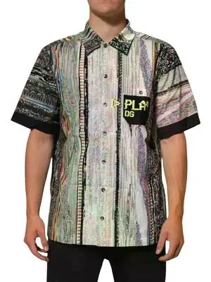 Dolce & Gabbana Graphic-print Short-sleeved Shirt - Black
