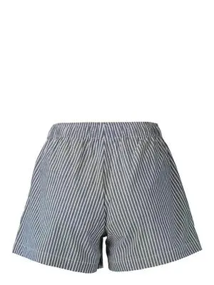 THE LADY AND THE SAILOR Striped Shorts - Blue
