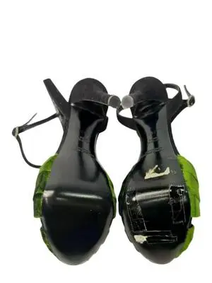 Ralph Lauren Ankle-strap Platform Sandals - Black