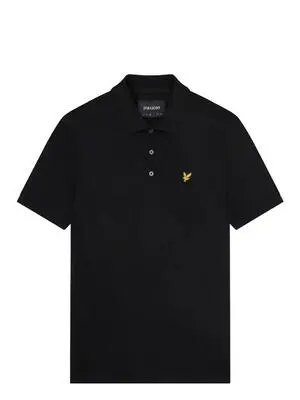 LYLE & SCOTT Logo-patch Cotton Polo Shirt - Black