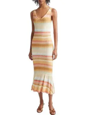 CINQ À SEPT Cinq À Sept Edie Space-Dyed Knit Midi Dress