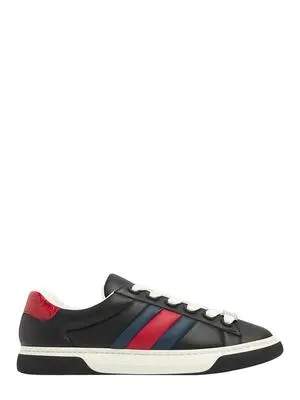 Gucci Ace Sneakers With Web Stripe - Black