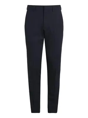 Sandro Virgin Wool Straight Trousers - Blue