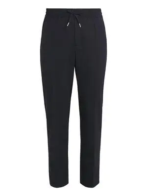 Sandro Wool-blend Drawstring Trousers - Blue