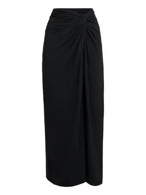 ME+EM Jersey Knot Maxi Skirt - Black