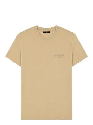 Balmain T-shirt Con Logo Vintage - Beige