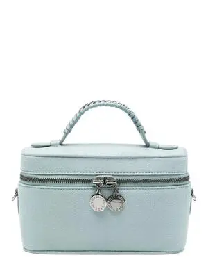 Stella McCartney Mini Diamond-cut Chain Crossbody Bag With Top Handle - Azzurro