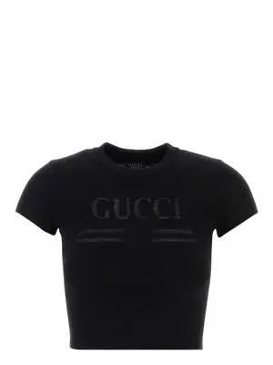 GUCCI GUCCI Cotton Blend T-Shirt With Crewneck