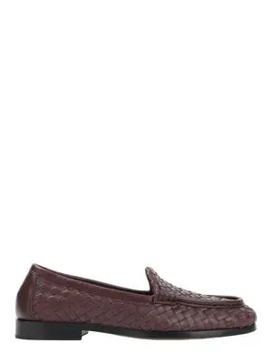 Bottega Veneta Supple Intrecciato Loafer - Red