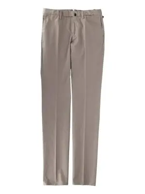 Incotex Tailored Cotton & Elastane Trousers - Dove