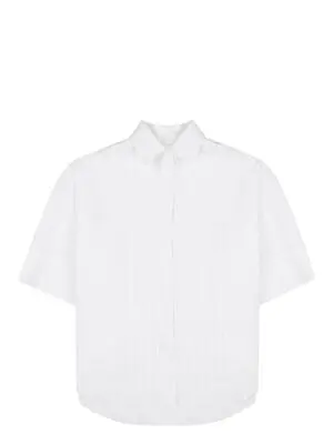 P.A.R.O.S.H P.A.R.O.S.H. Pleated Cotton Short-Sleeve Shirt